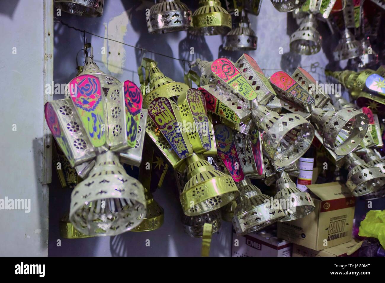 Cairo, Egypt. 21st May, 2017. Lanterns known as ''Fanous'' in Arabic ...