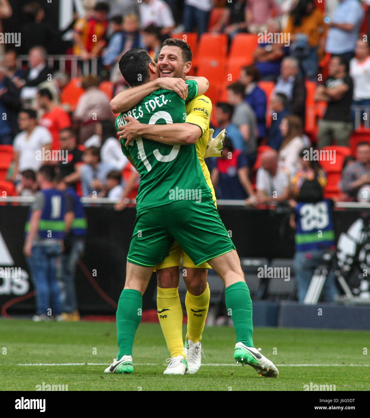 Soccer player Andres Fernandez during the Spanish La Liga Santander ...
