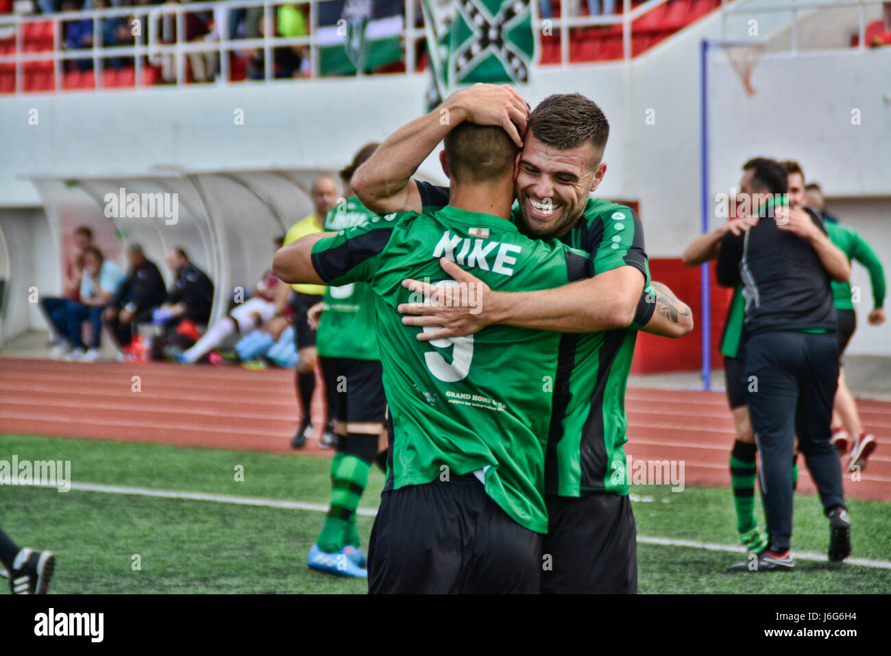 Gibraltar - 21 May 2017- Europa FC claimed their first historic ...