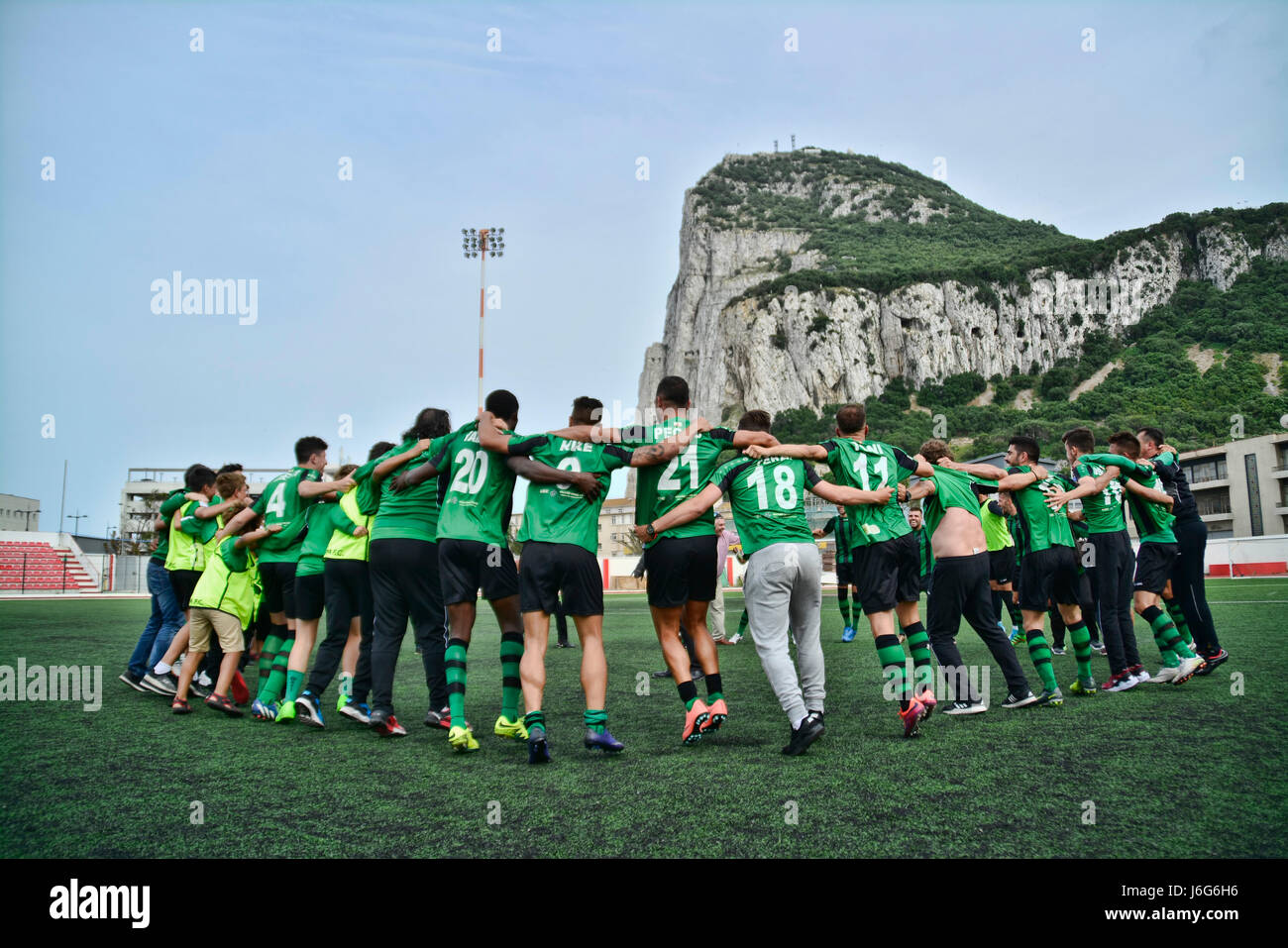 Gibraltar - 21 May 2017- Europa FC claimed their first historic ...