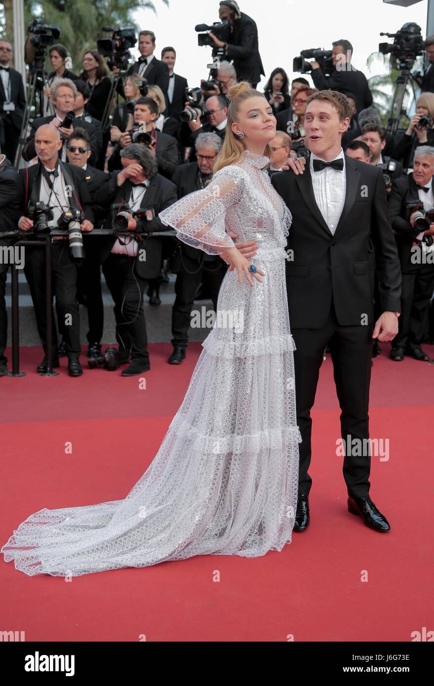 Cannes France 21st May 2017 Anya Taylor Joy And George Mackay