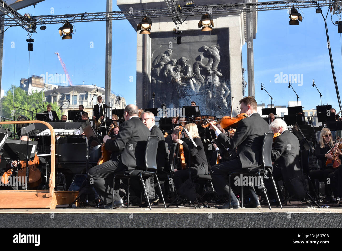 Trafalgar Square, London, UK. 21st May 2017. BMW LSO Open Air Classics ...