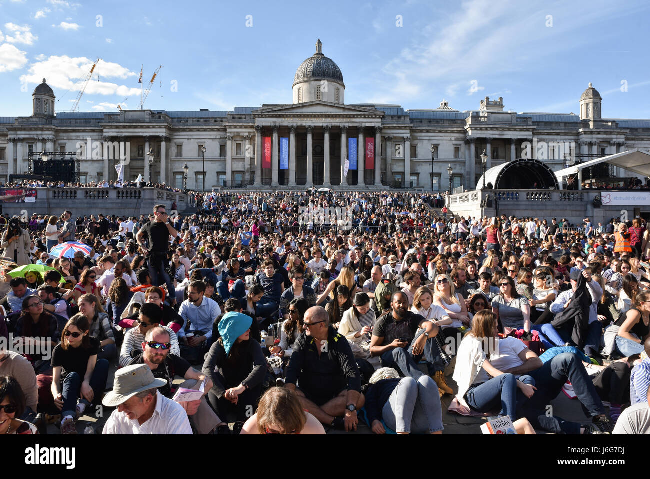 Trafalgar Square, London, UK. 21st May 2017. BMW LSO Open Air Classics ...
