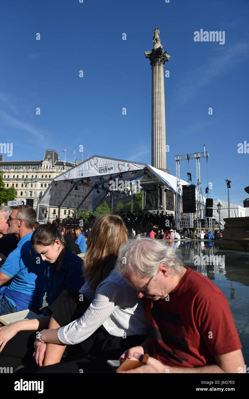 Trafalgar Square, London, UK. 21st May 2017. BMW LSO Open Air Classics ...