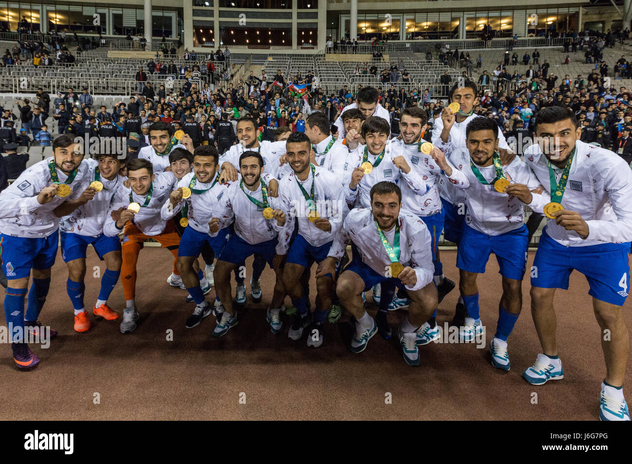 Baku, Azerbaijan. 21st May, 2017. Azerbaijan team celebrate win during ...