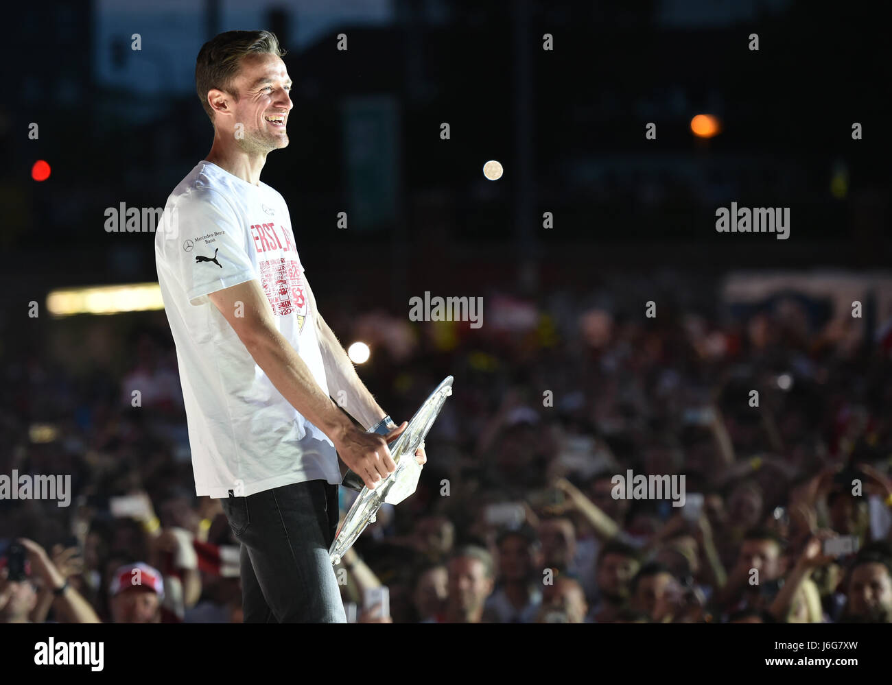 Stuttgart, Germany. 21st May, 2017. VfB Stuttgart's captain Christian ...
