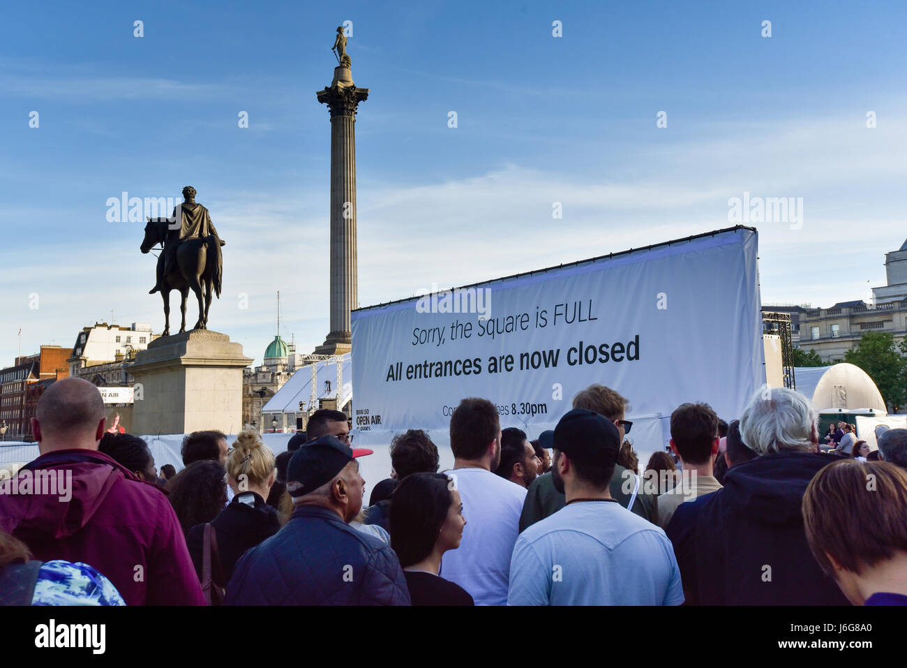 Trafalgar Square, London, UK. 21st May 2017. BMW LSO Open Air Classics ...