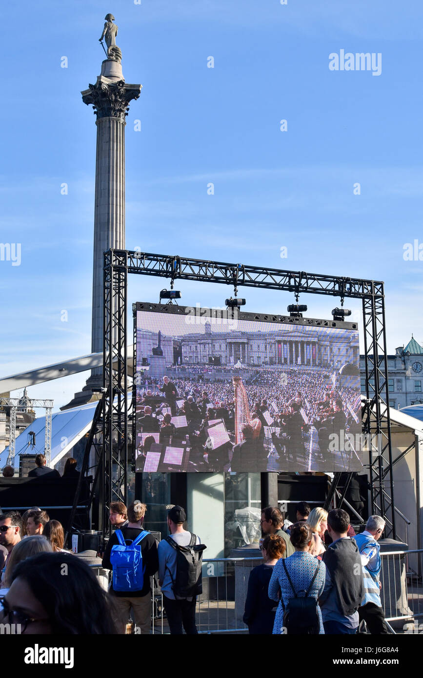Trafalgar Square, London, UK. 21st May 2017. BMW LSO Open Air Classics ...