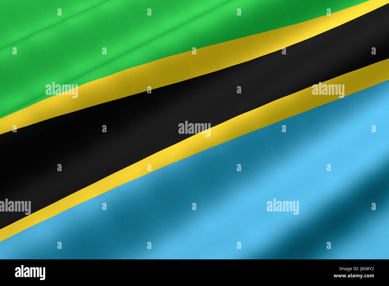 africa flag African tanzania colour closeup africa flag African textile ...