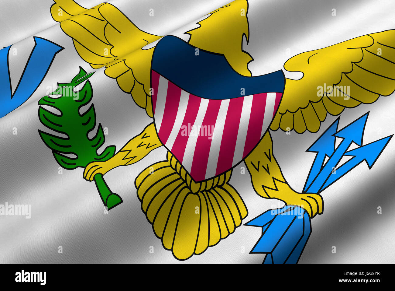 Virgin islands (us) flag hi-res stock photography and images - Alamy