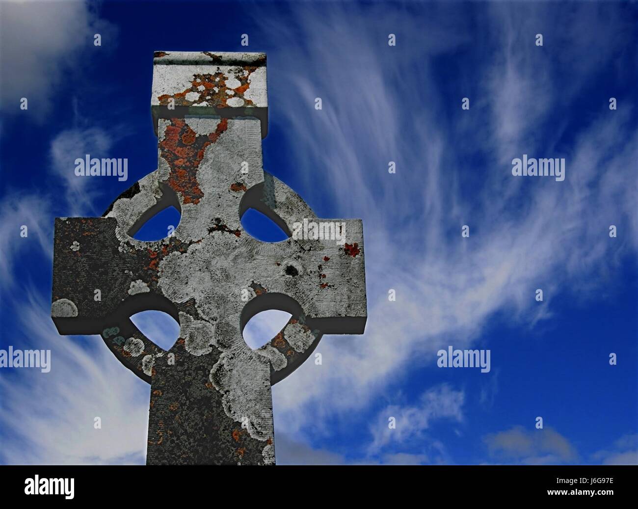 stone cross tomb mossy celts very old celtic pictogram symbol ...