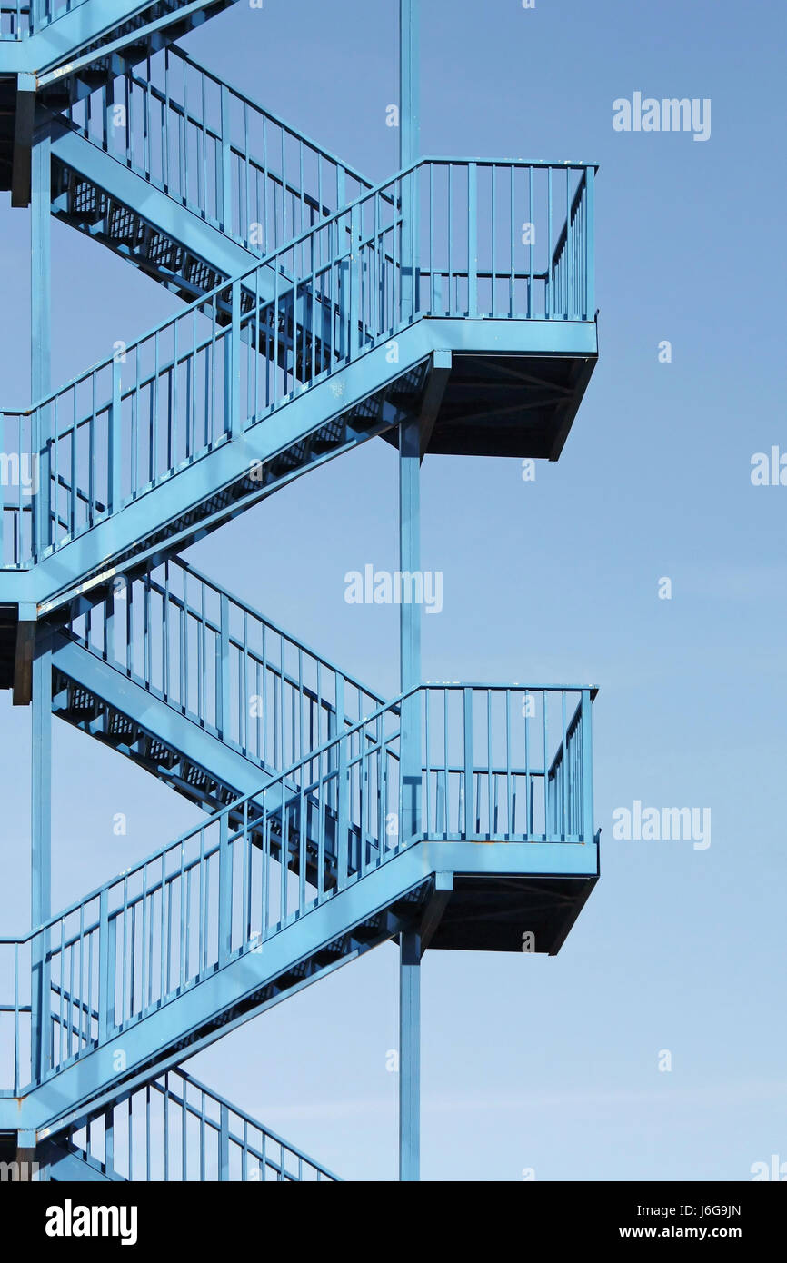 blue staircase building construction floor blue stairs architectural ...