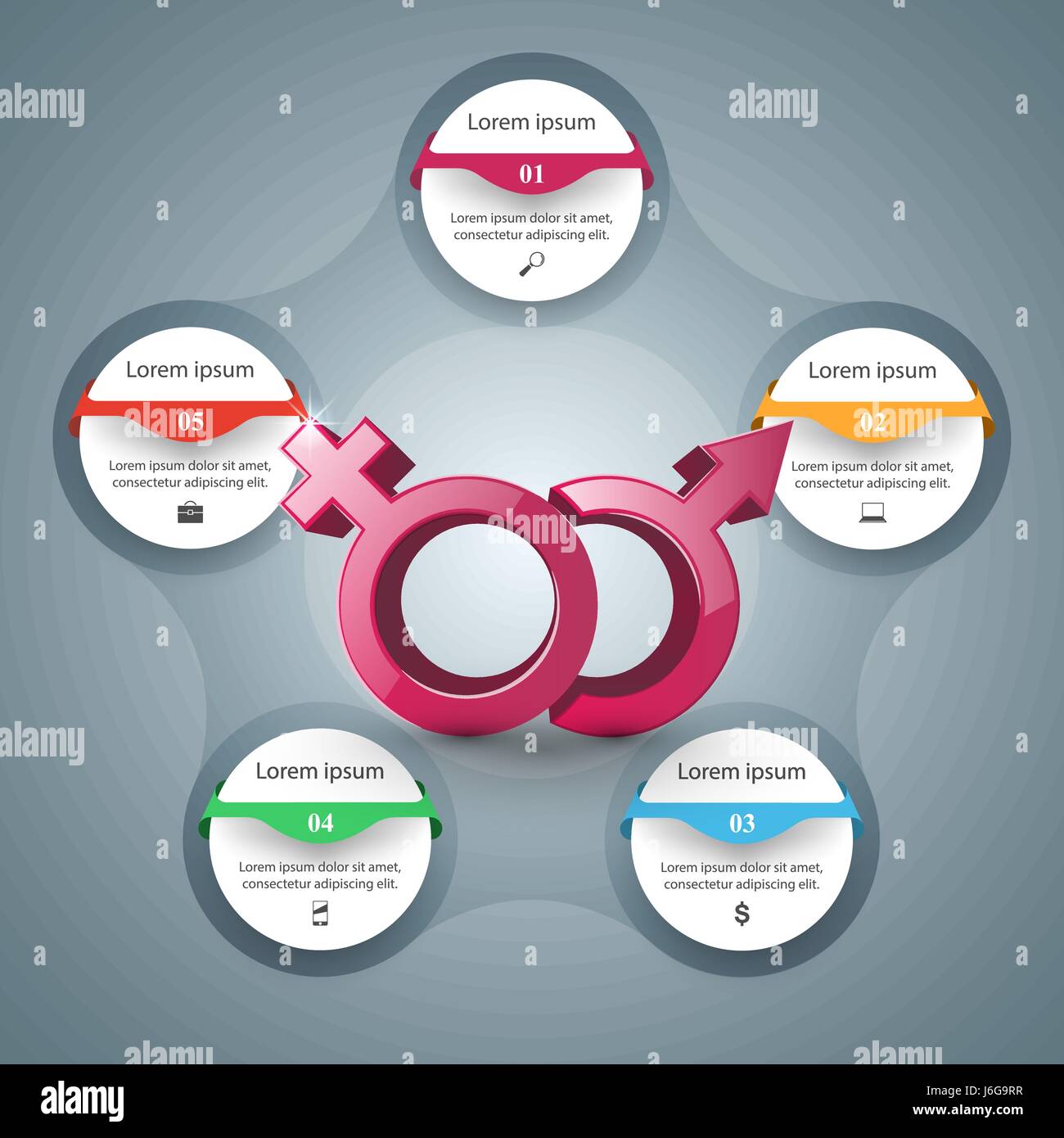 Business Infographics. Man and woman icon Stock Vector Image & Art - Alamy