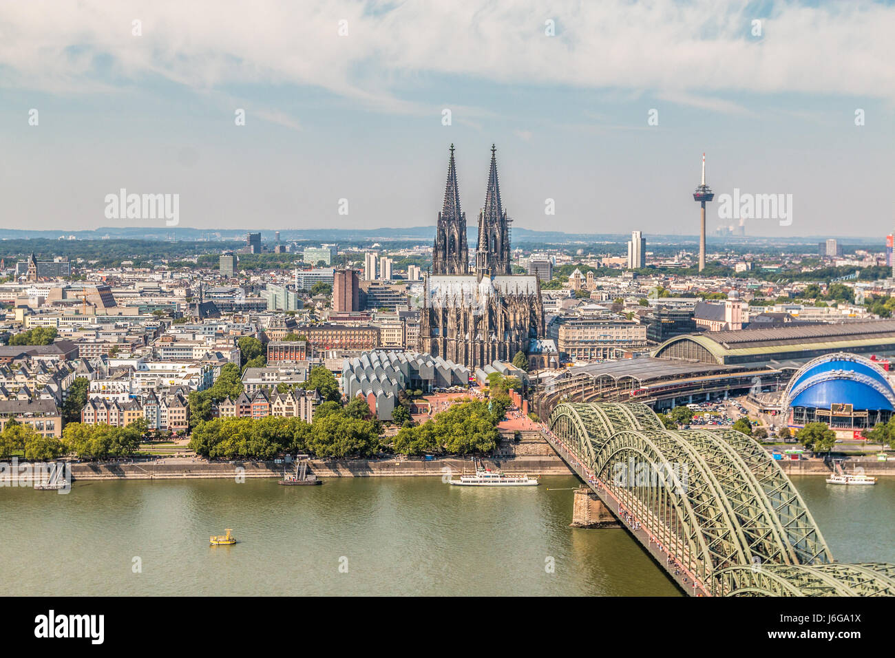 Nice view of Cologne Stock Photo - Alamy