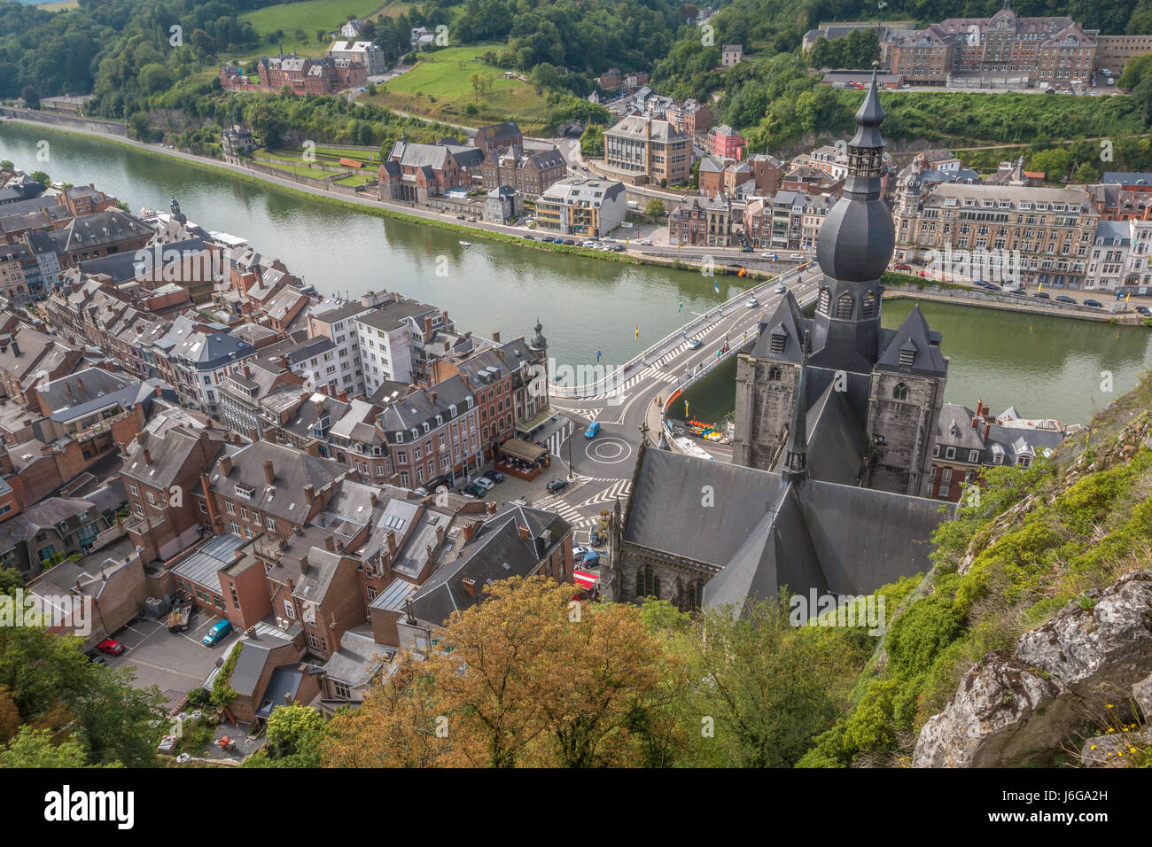 Old city of Dinant in Belgium Stock Photo - Alamy