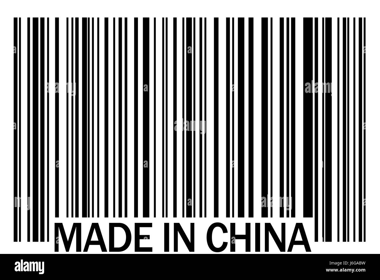 illustration china code made bar sell isolated black swarthy jetblack ...