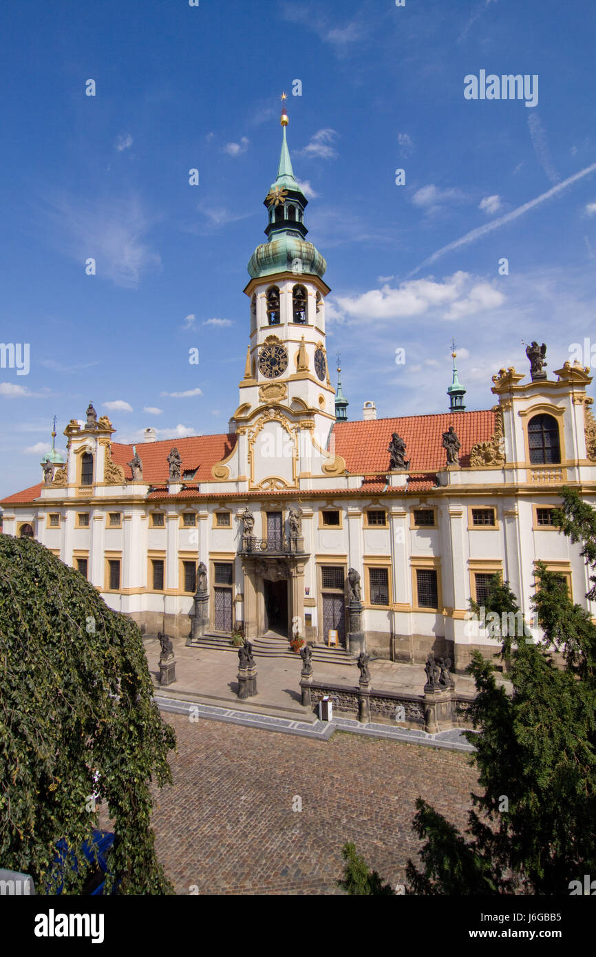 church prague monastery czechia convent building buildings stairs tower ...