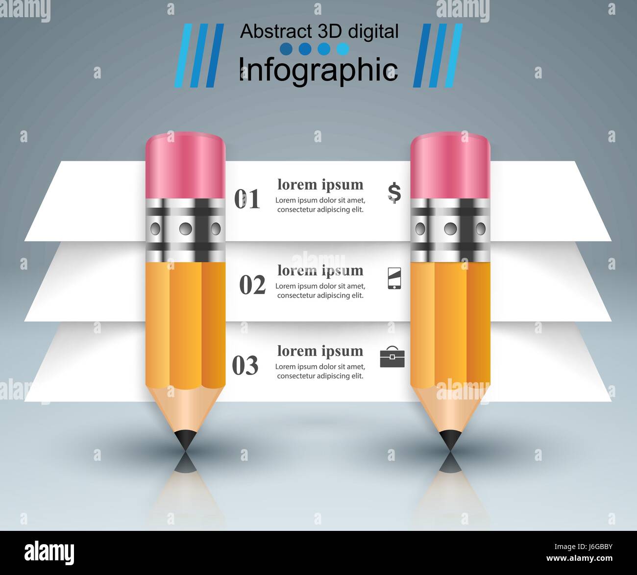 Business Infographics. Pencil icon Stock Vector Image & Art - Alamy