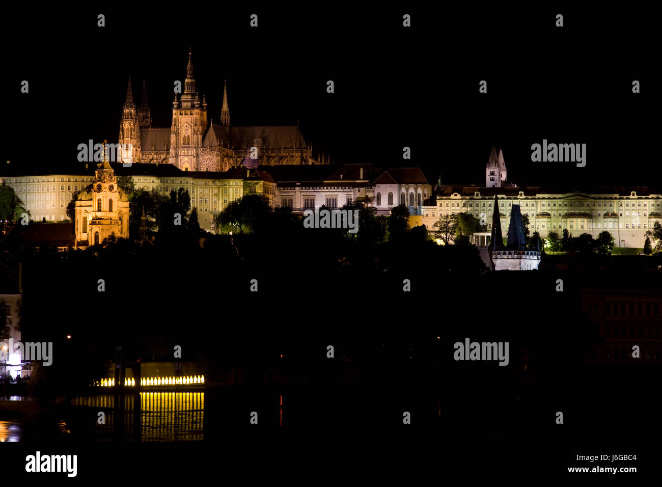 night photograph prague czechia church cathedral night photograph ...