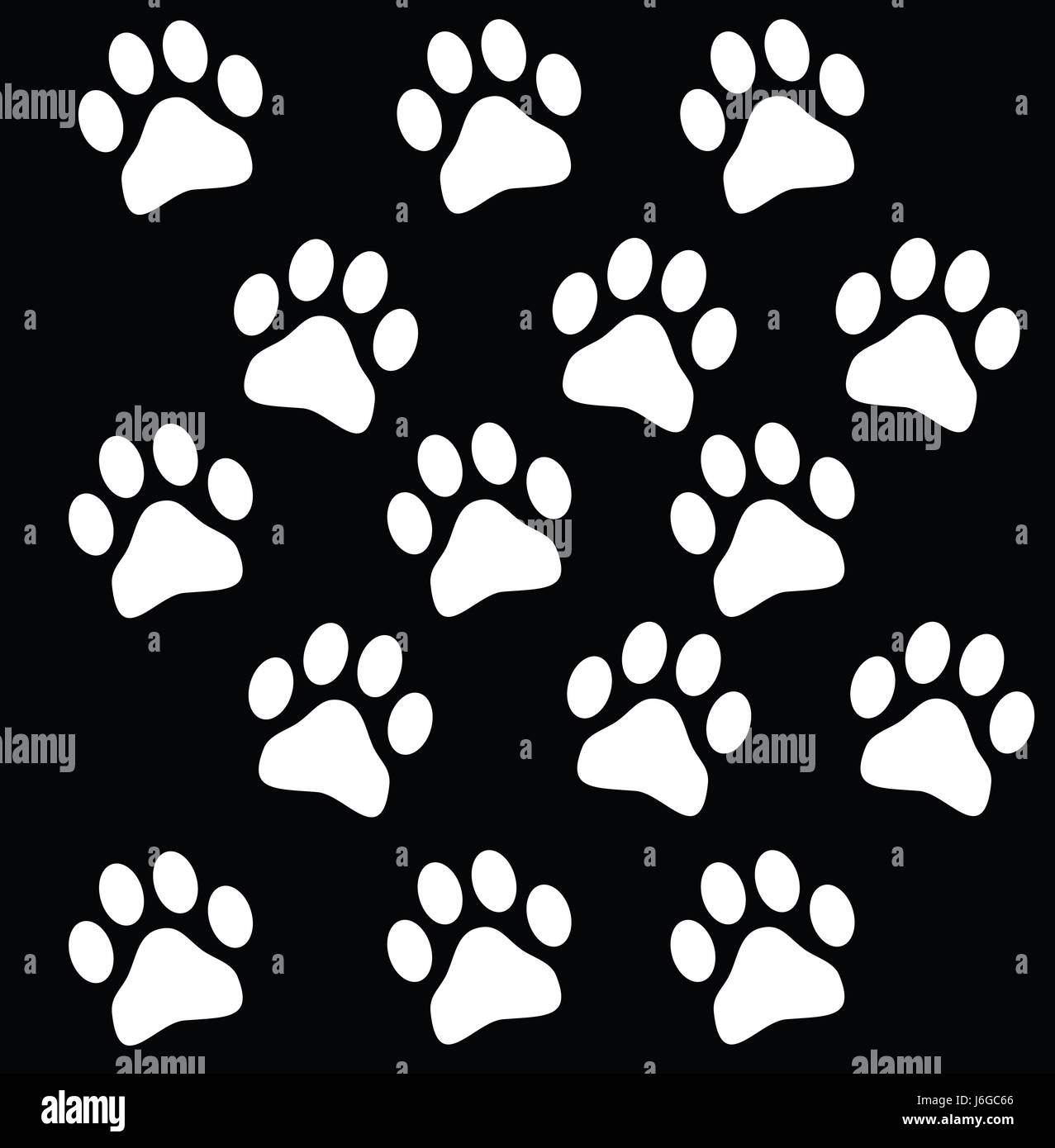Black paw prints hi-res stock photography and images - Alamy
