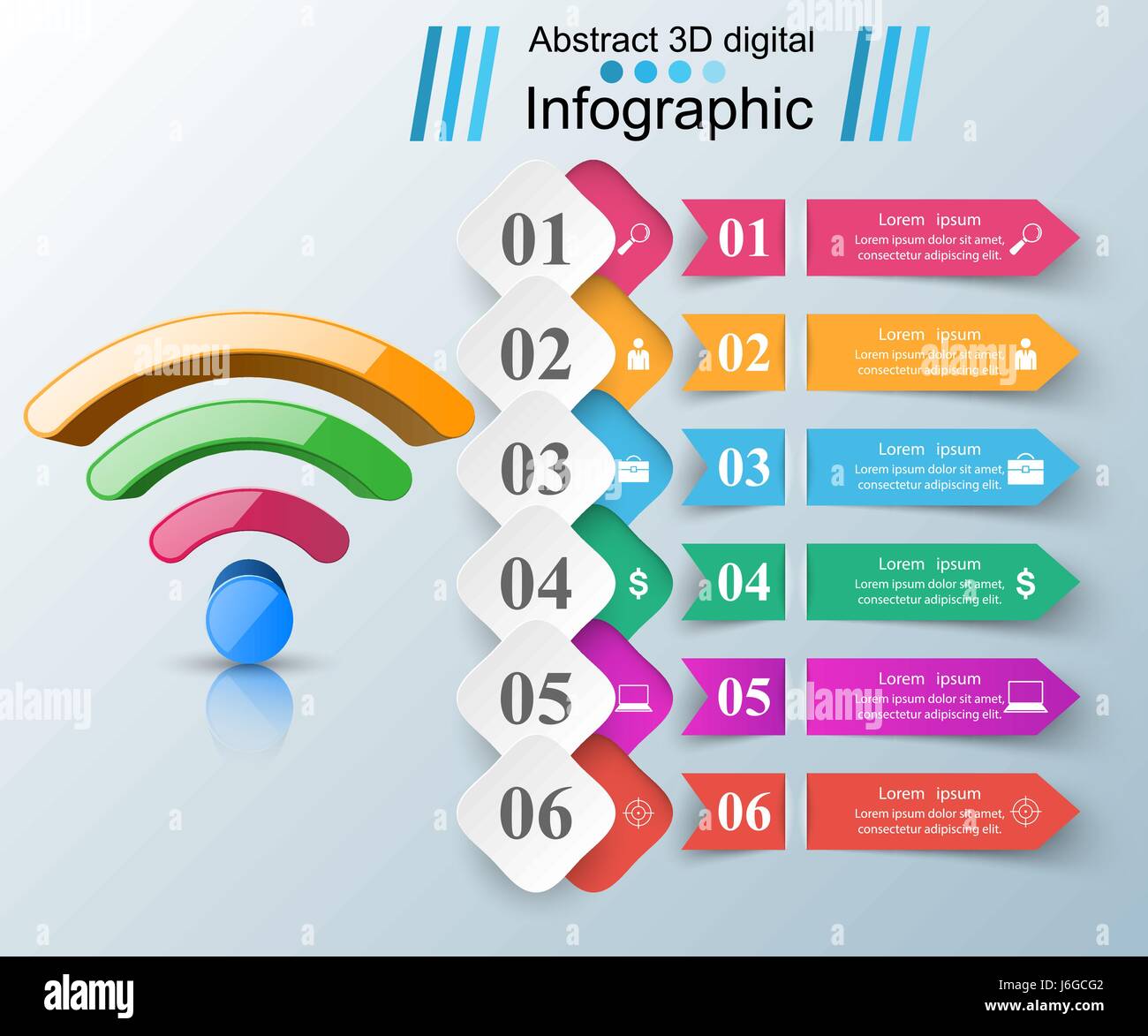 Business infographics. Wi-fi icon Stock Vector Image & Art - Alamy
