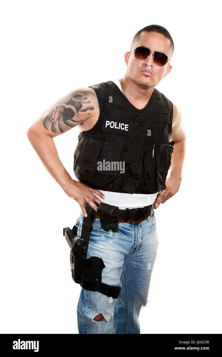 macho one handsome officer alone lonely police man male masculine ...