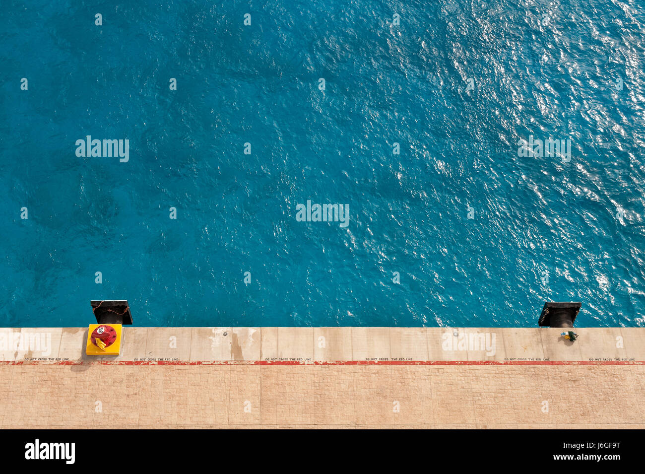 do not cross the red line Stock Photo - Alamy