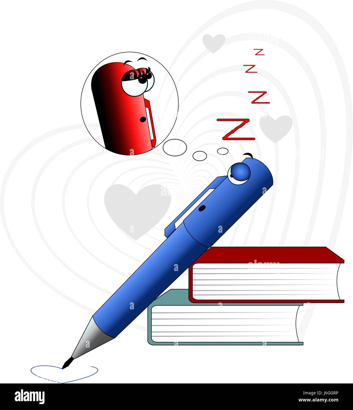 Books drawing hi-res stock photography and images - Alamy