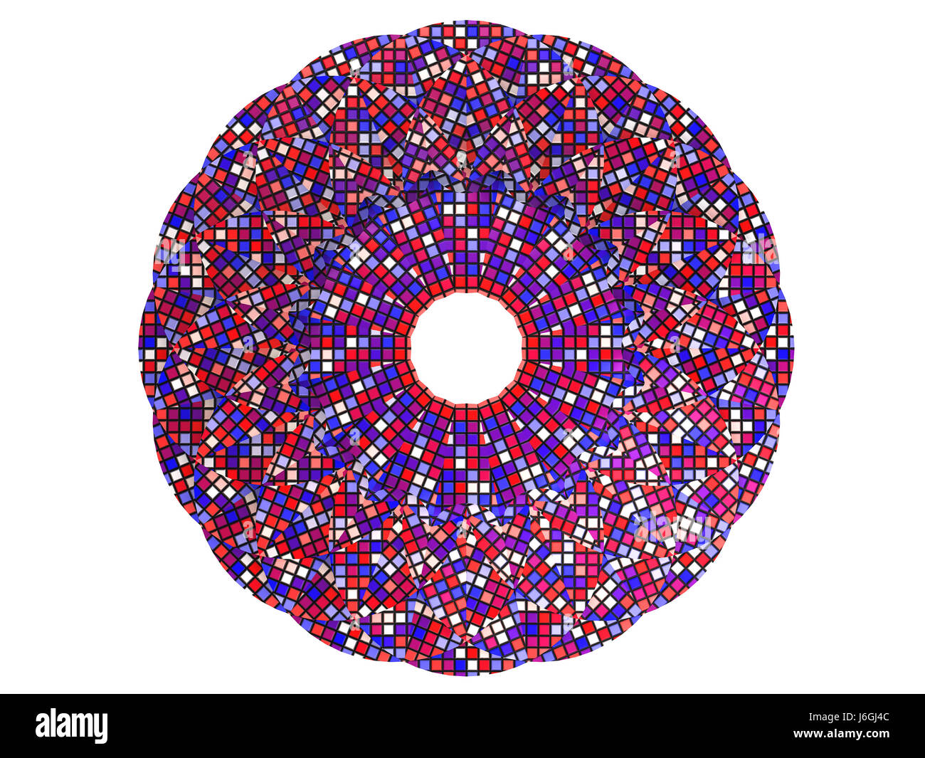 mosaic - slice - isolated Stock Photo - Alamy