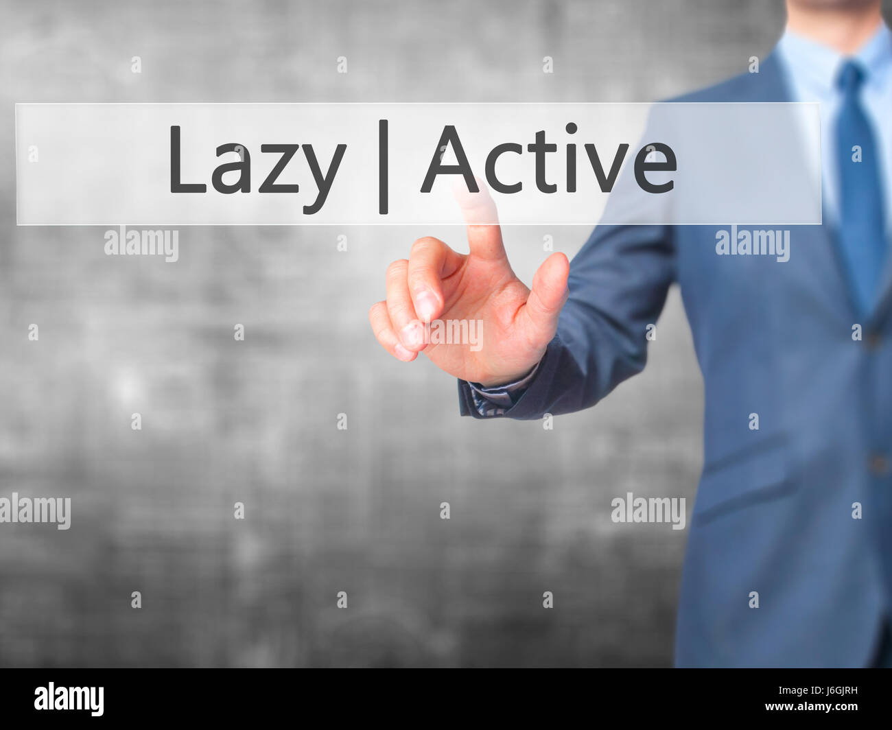 Active Lazy - Businessman press on digital screen. Business, internet ...