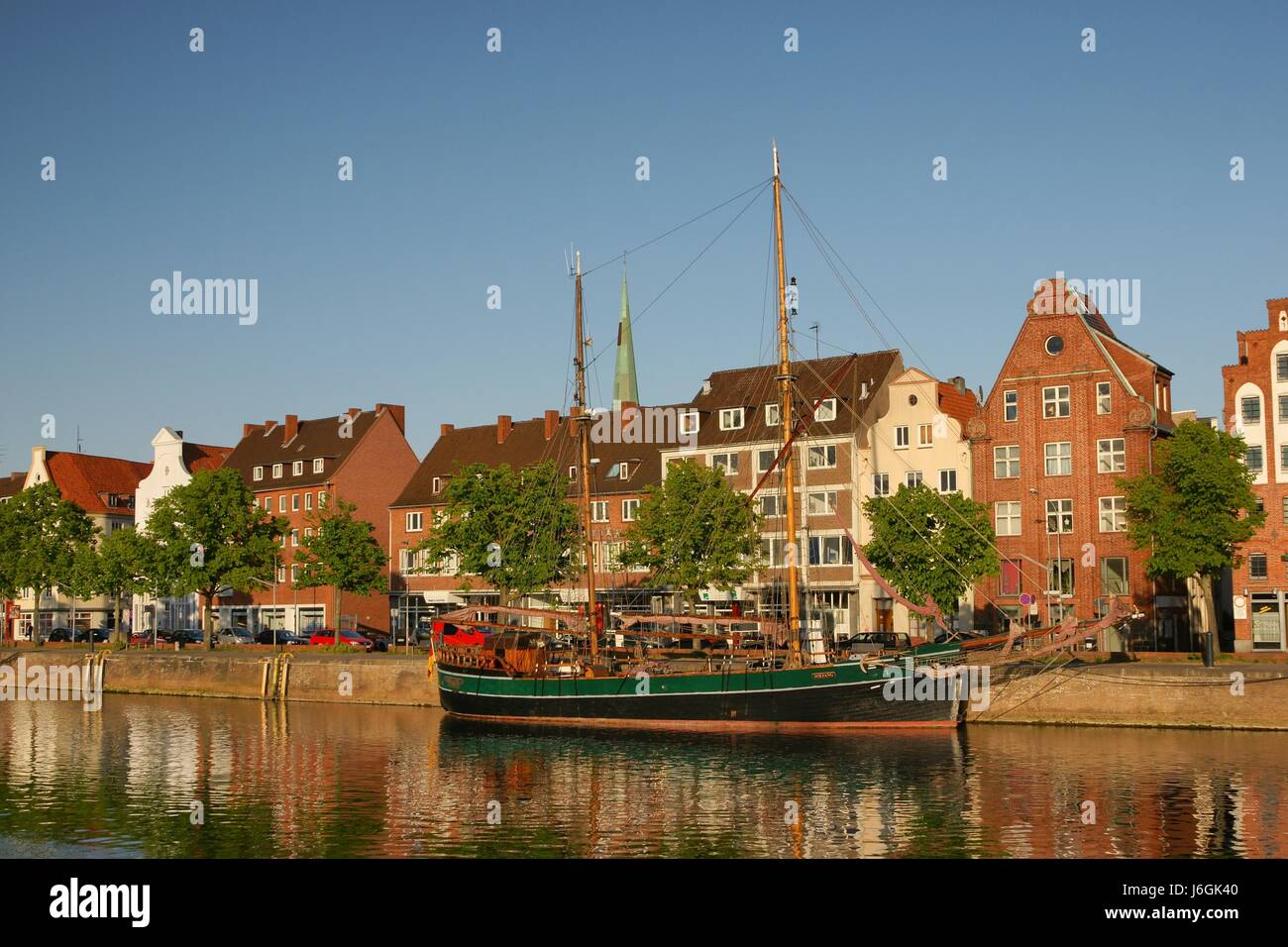 Hanseatic city sailing ship sailing boat sailboat rowing boat boat ...