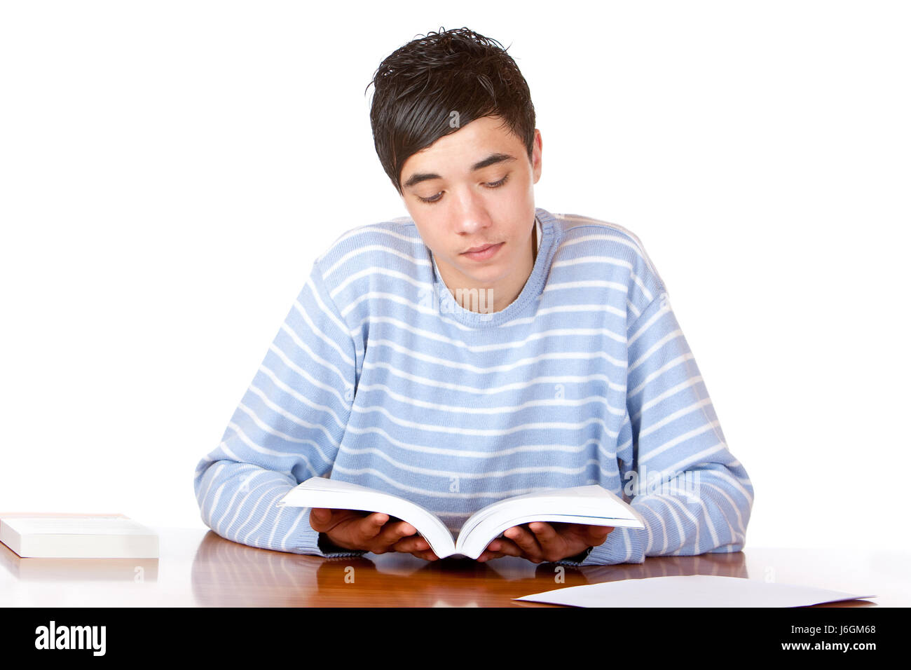 study pupil learn eye organ teenager student read boy lad male ...