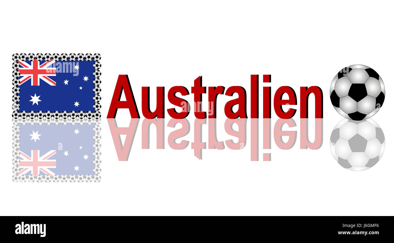 australia flag ball australia mirroring illustration reflection flag ...