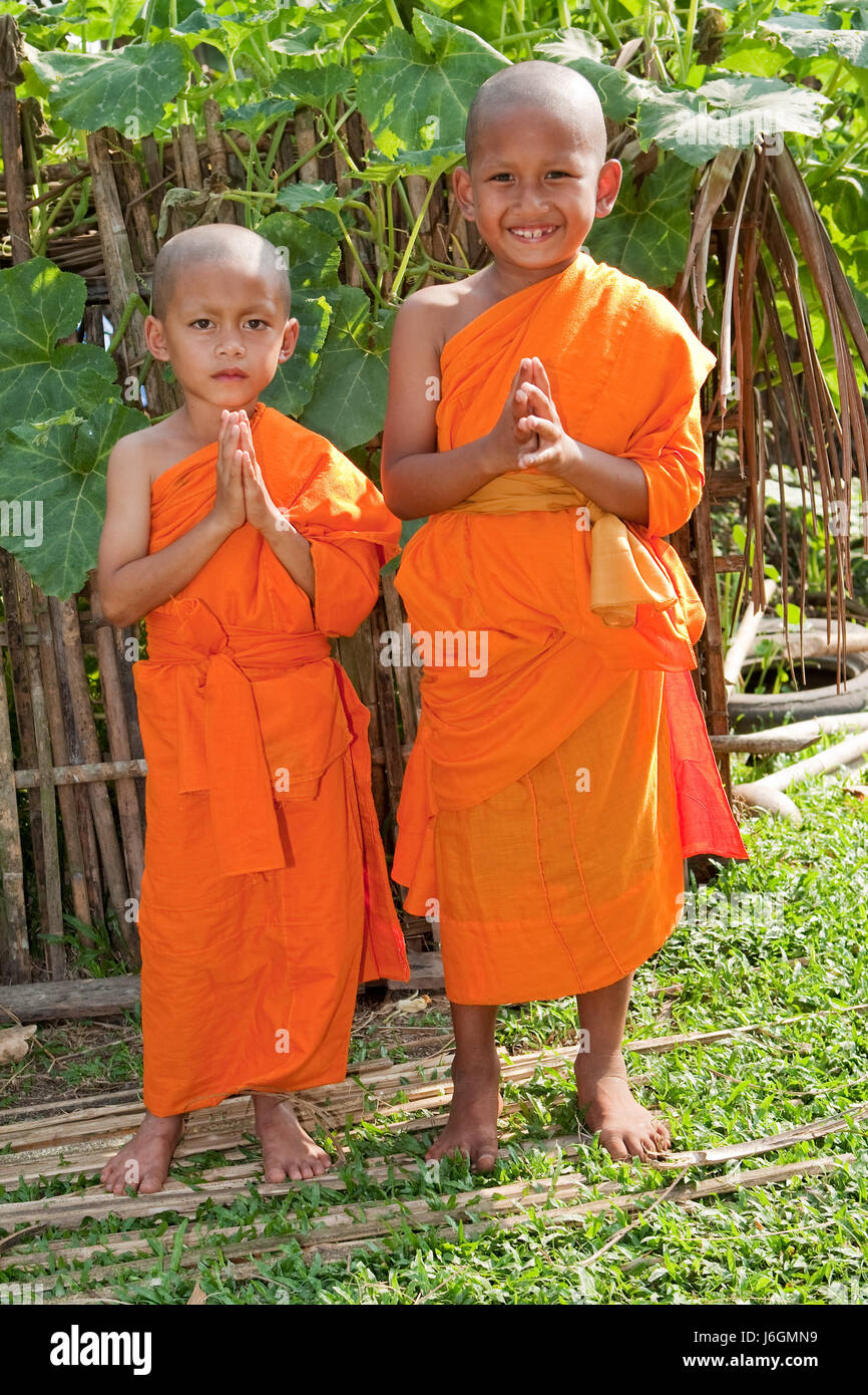 asia monk buddhist novice child religion belief culture asia portrait ...