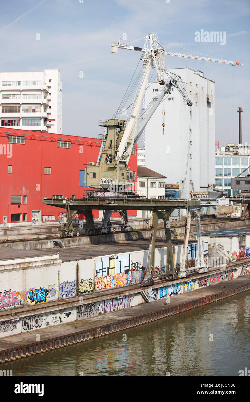 Rhine Port Basel Basel Switzerland Stock Photos & Rhine Port Basel ...