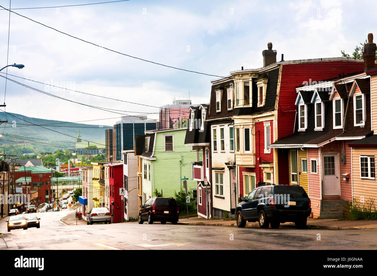 houses colorful homes street road row house building buildings city ...
