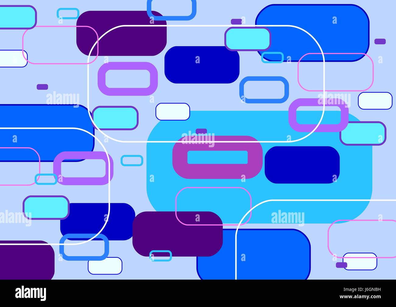 retro pattern with blue rectangles Stock Photo - Alamy