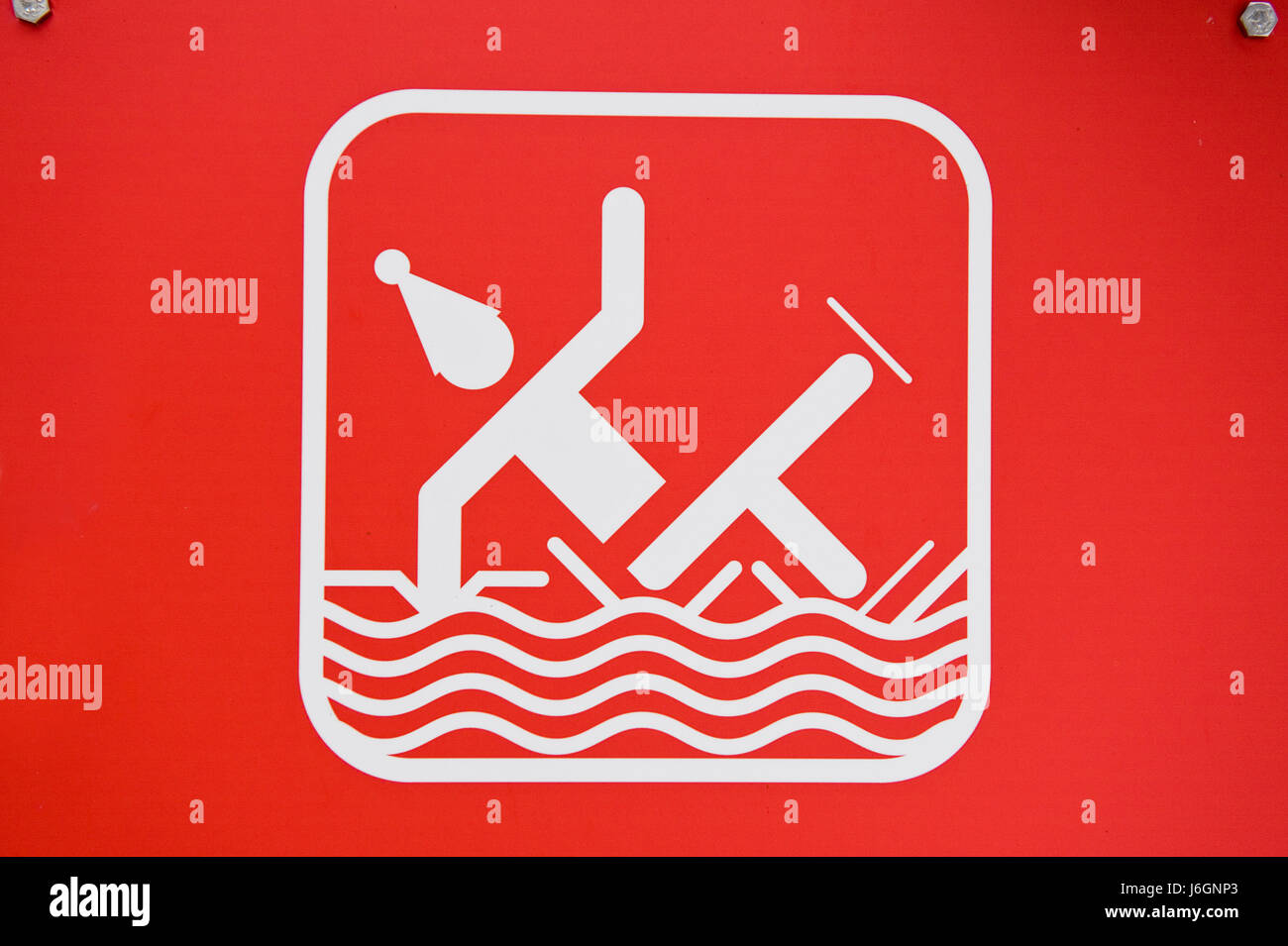 sign signal danger ice warning break in skater red water sign signal ...