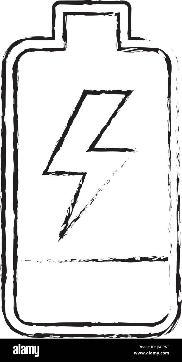 line battery power electric digital charge Stock Vector Image & Art - Alamy