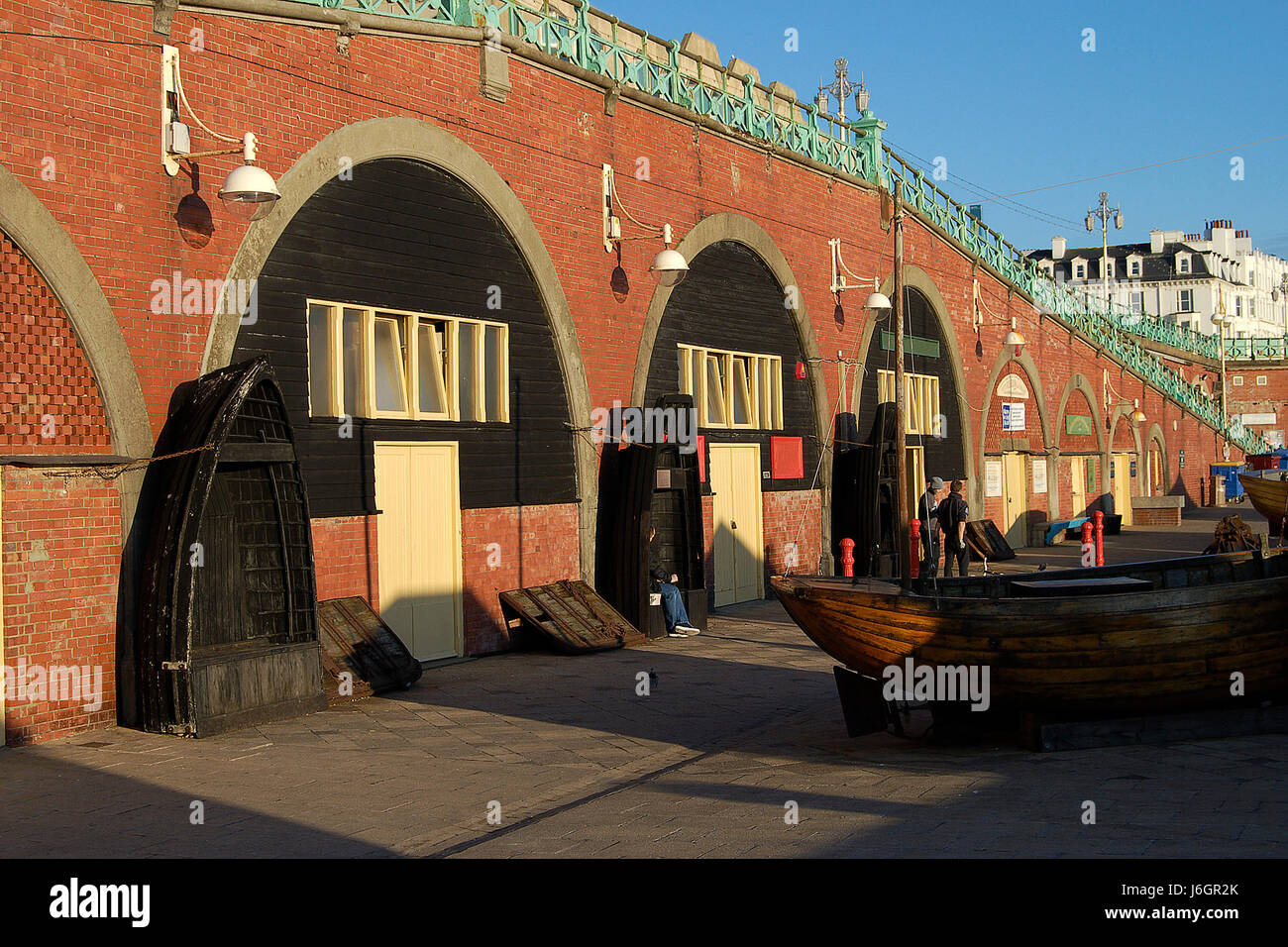 pavement england sidewalk promenade walkway buildings museum fishing ...
