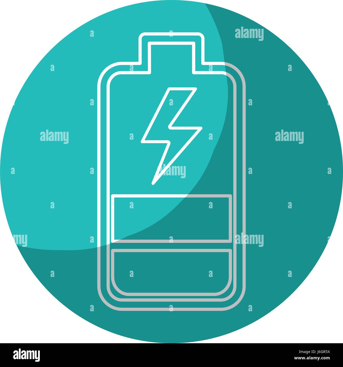 sticker battery power electric digital charge Stock Vector Image & Art ...