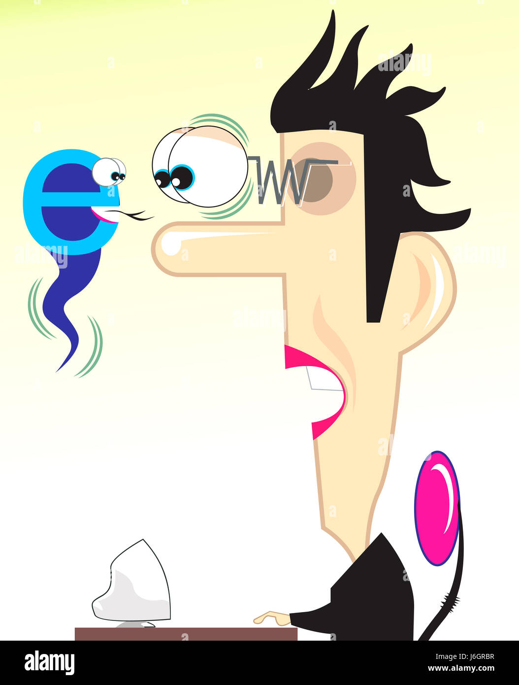 Eyes cartoon hi-res stock photography and images - Alamy