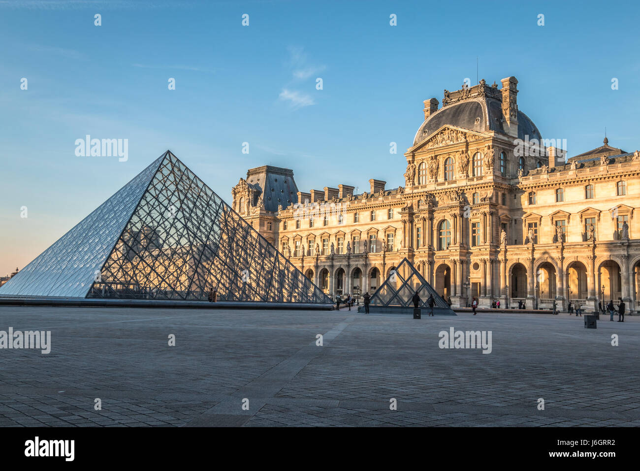 Pyramid in Louvre Paris France Stock Photo - Alamy