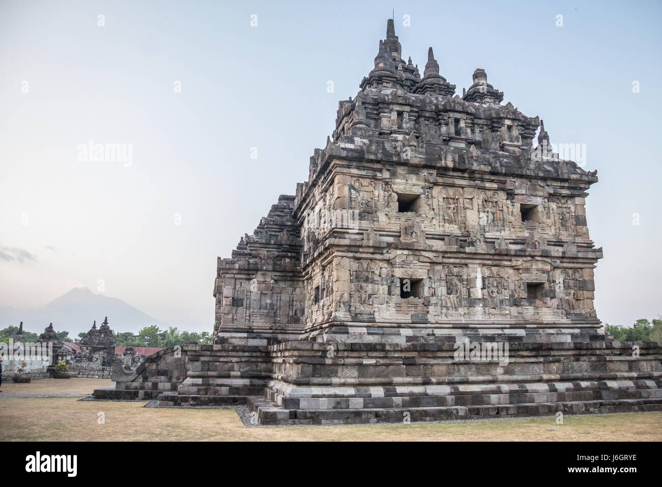 View of Plaosan Temple in Java Indonesia Stock Photo - Alamy