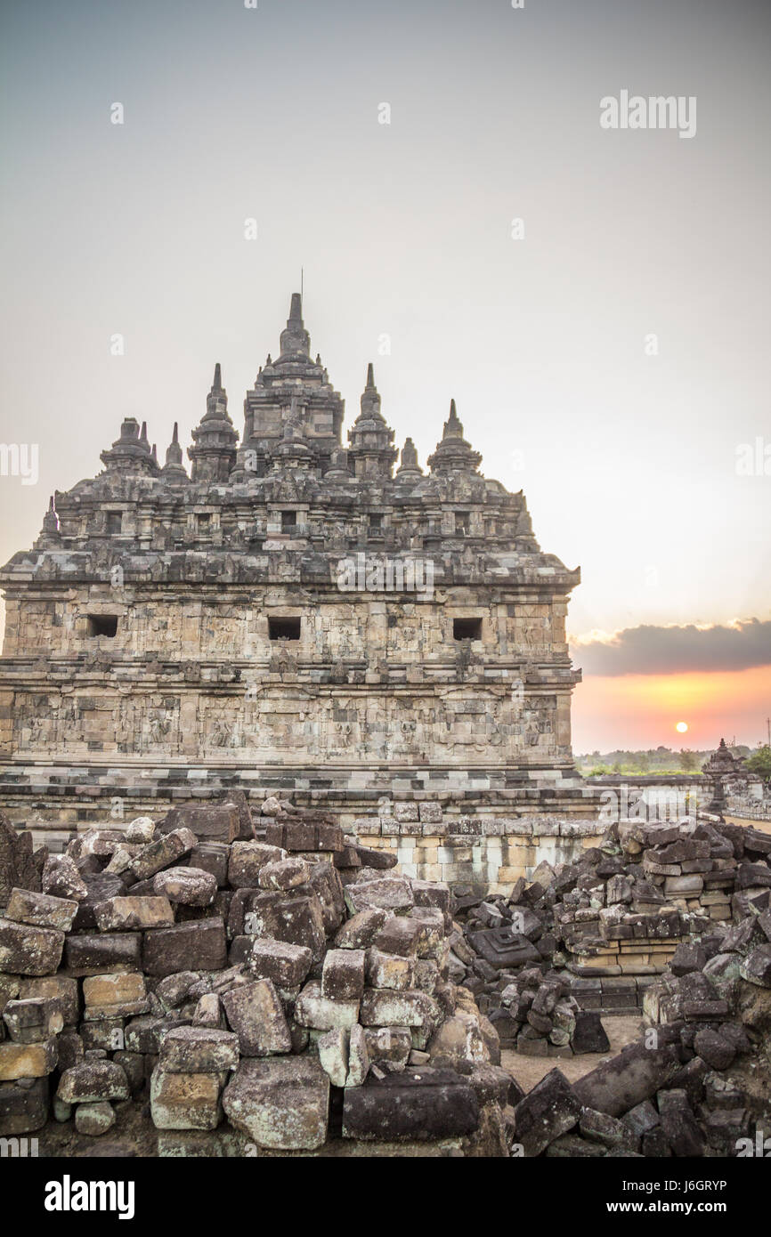 Plaosan Temple in Java Indonesia Stock Photo - Alamy