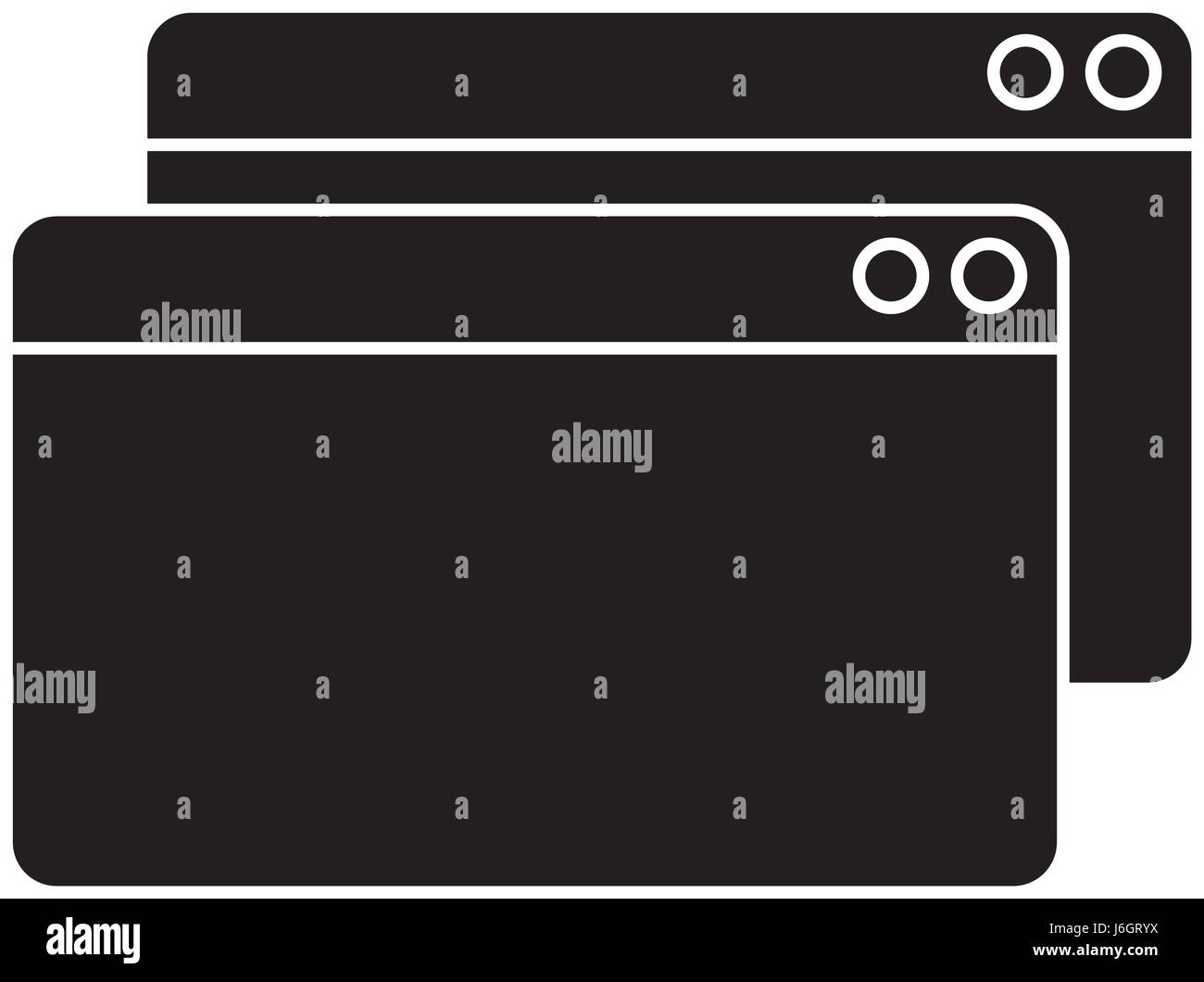 contour digital windows website data information Stock Vector Image ...