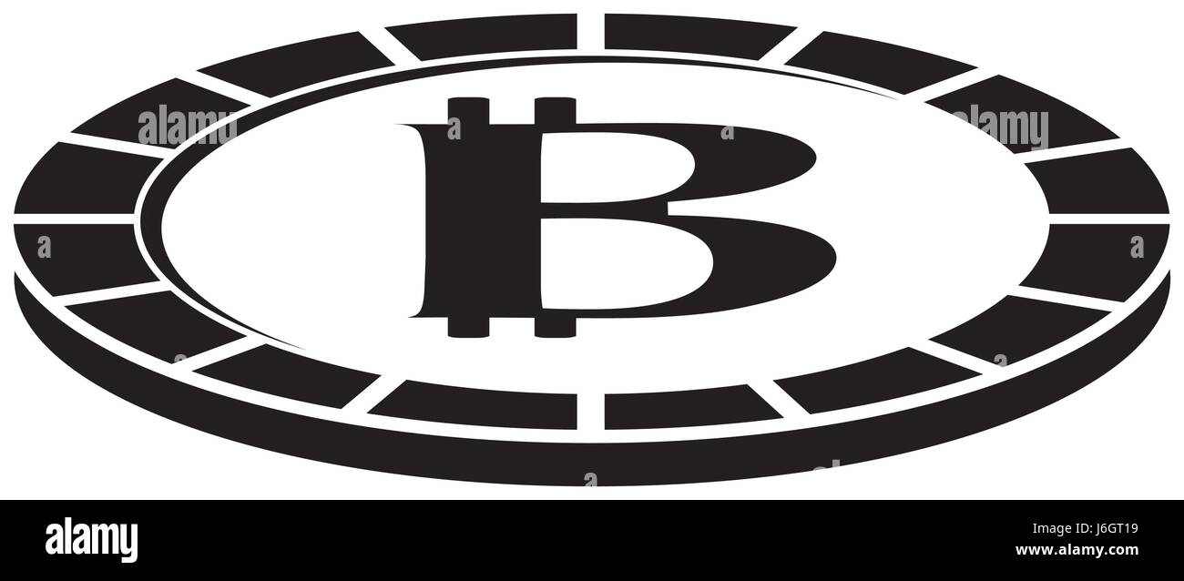 contour digital bitcoin currency and electronic financial Stock Vector ...