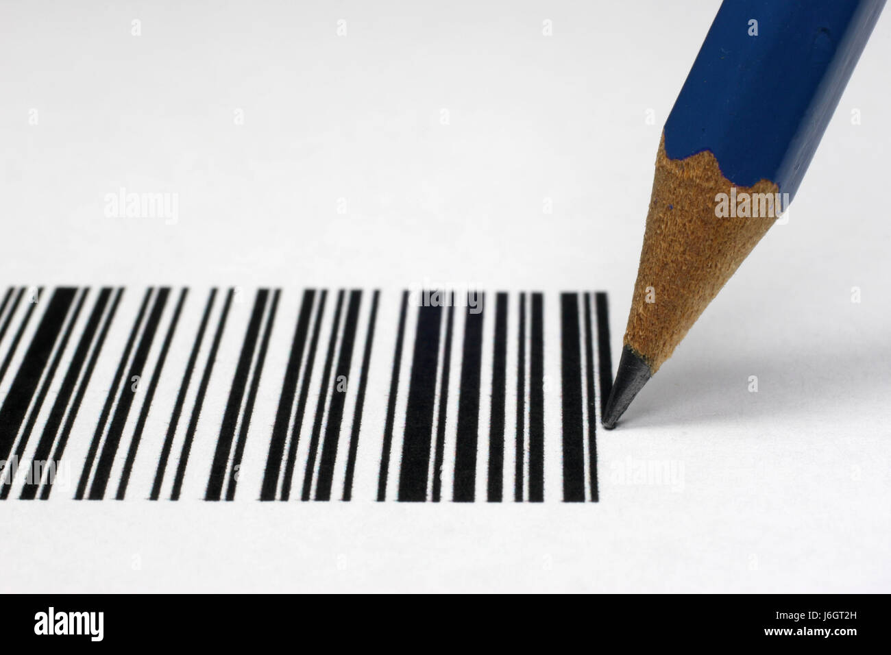 blue pencil pen style code identification bar code design shaping ...