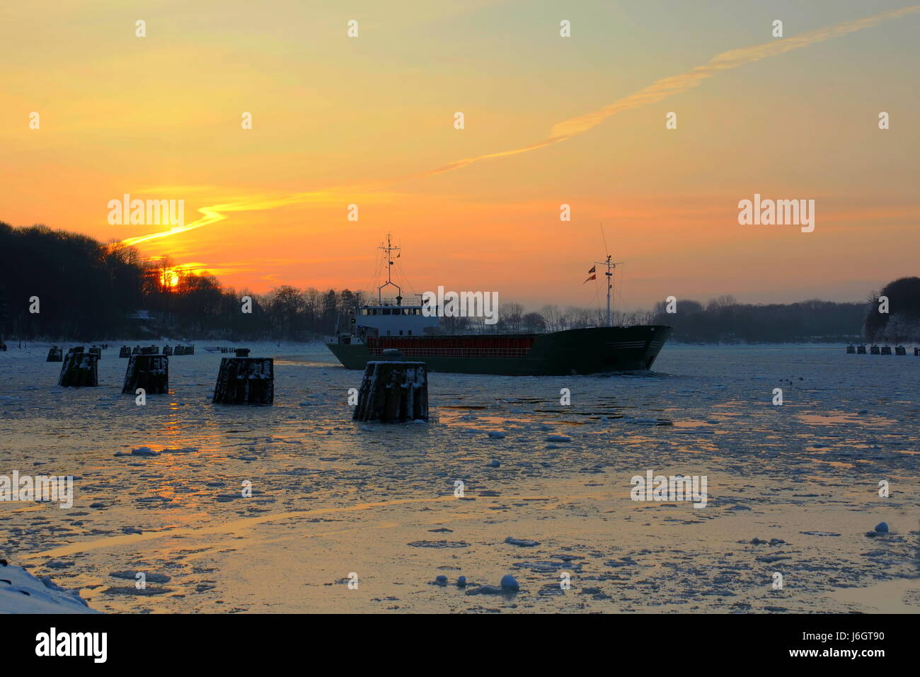 winter sunset ice sailing boat sailboat rowing boat boat watercraft ...