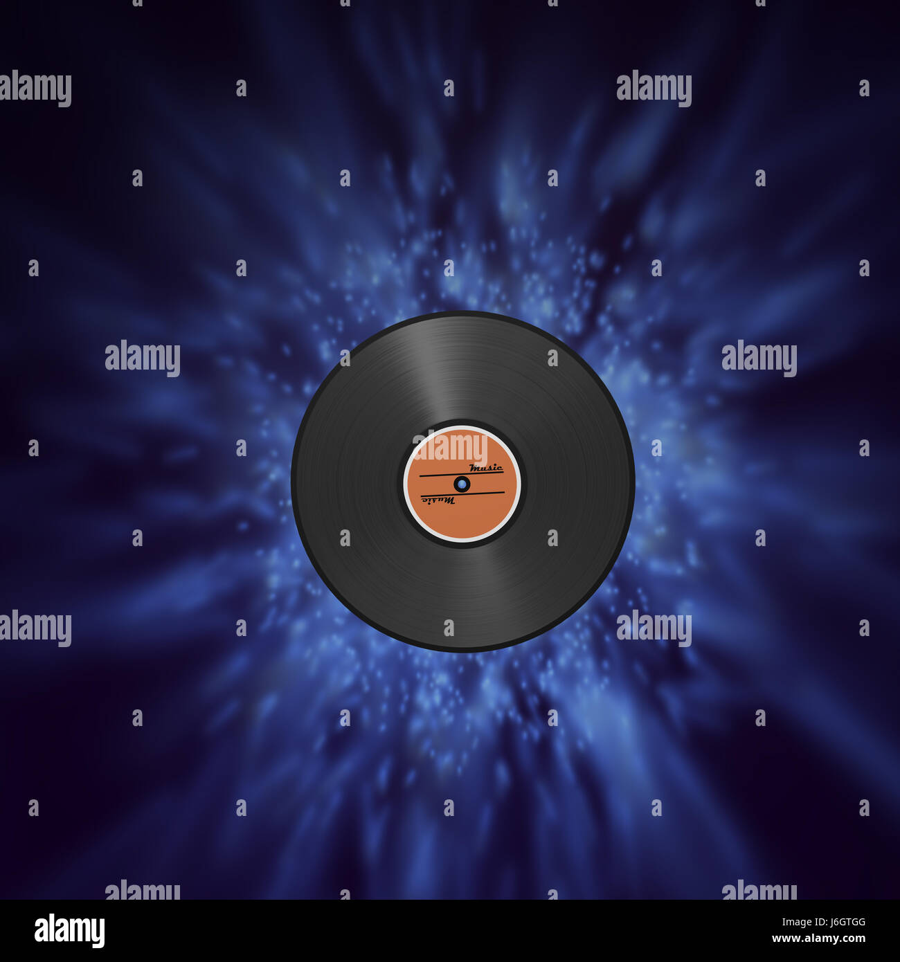 music illustration record vinyl diskette triter plate disco poster dj ...